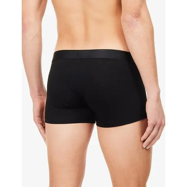 Sunspel Mid-rise Stretch-woven Trunks - Black
