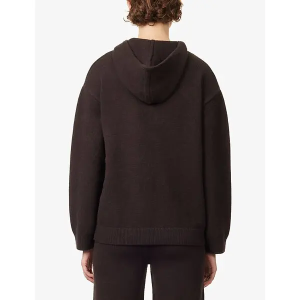 4TH & RECKLESS Logo-embroidered Knitted Hoodie