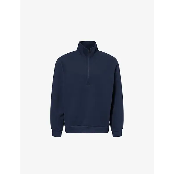 Lululemon Relaxed Fit Half-zip Cotton-blend Sweatshirt
