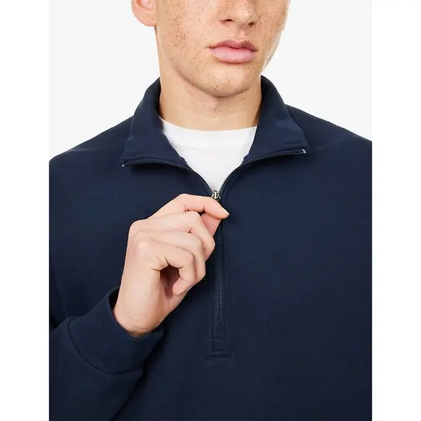 Lululemon Relaxed Fit Half-zip Cotton-blend Sweatshirt