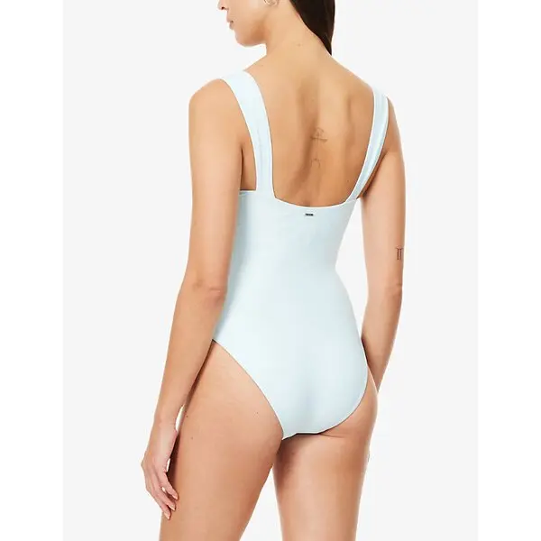 Simkhai Kyle Bustier One Piece Swimsuit - Sky