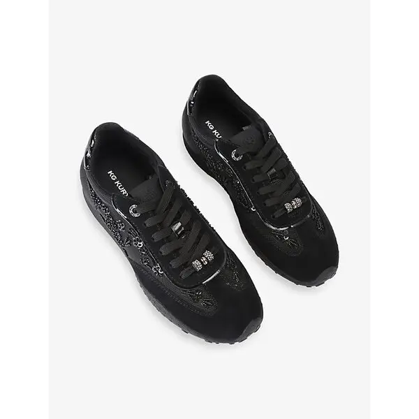 Kurt Geiger Mesh Trainers - Black