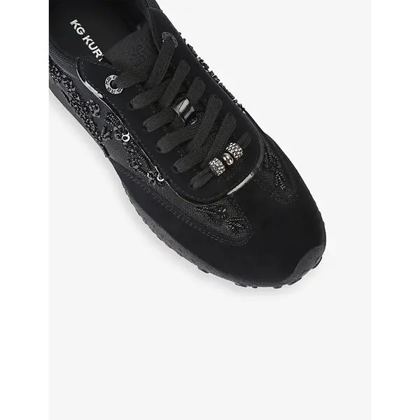 Kurt Geiger Mesh Trainers - Black