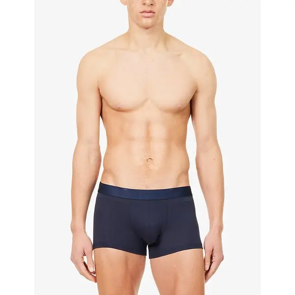 Sunspel Branded Mid-rise Stretch-woven Trunks