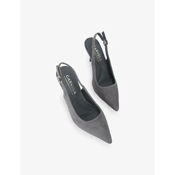 Carvela Suede Slingbacks - Grey