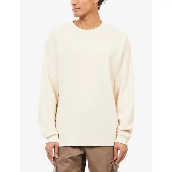 New Era Waffle Long-sleeve Cotton-blend T-shirt