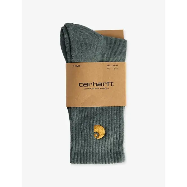 Carhartt Work In Progress Chase Ribbed Cotton Socks - Velvet Green