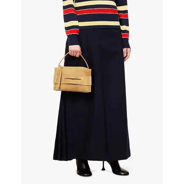 JW Anderson Loafer Small Suede Shoulder Bag
