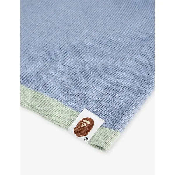 A BATHING APE Mad Face Knit Beanie Hat