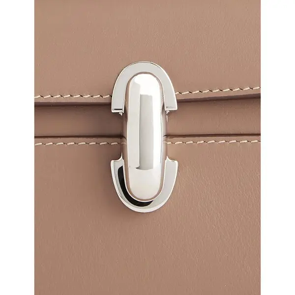 Savette Symmetry Pochette Leather Top-handle Bag - Taupe