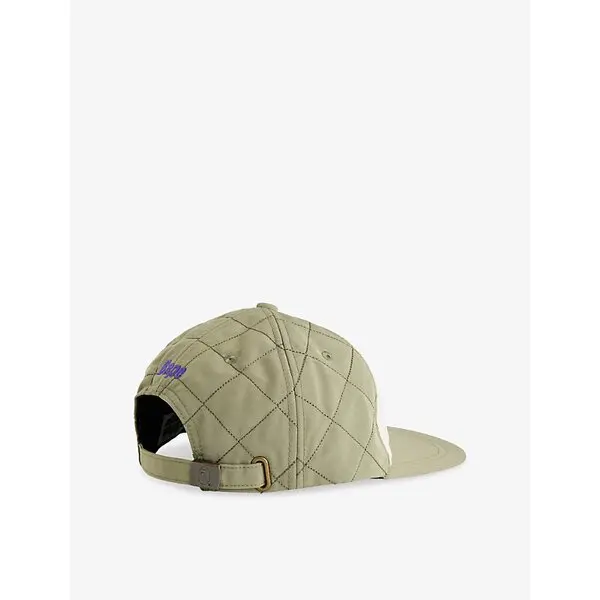 A BATHING APE Logo-embroidered Quilted Cap