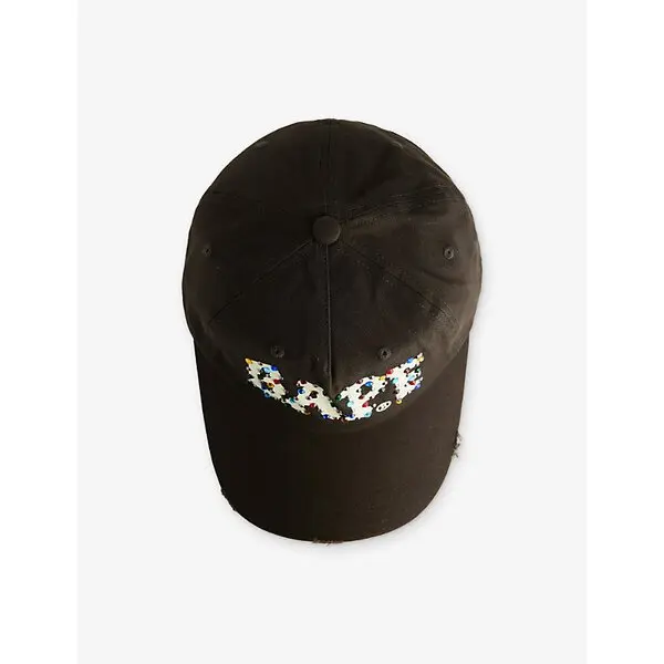 A BATHING APE Embellished-logo Cotton Cap