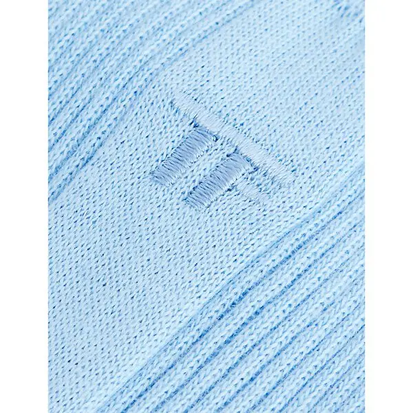 TOM FORD Crew Ribbed Cotton Socks - Turquoise