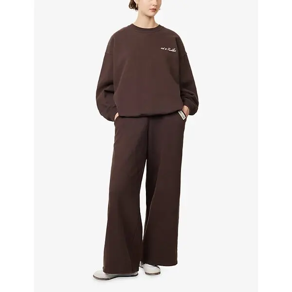 4TH & RECKLESS Fillipa Wide Leg Cotton Jogging Bottoms