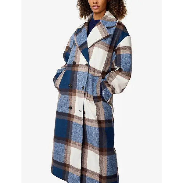 OMNES Checked Woven Coat