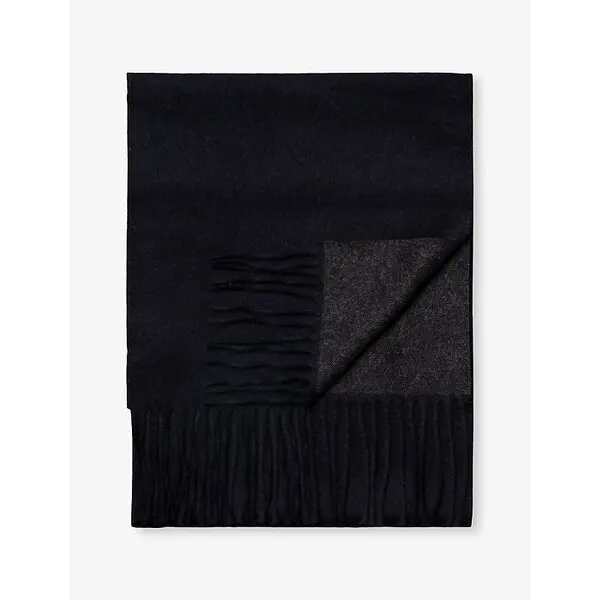 Eton Fringed Two-face Cashmere Scarf