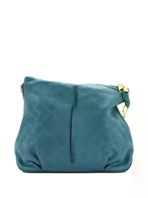 LOUIS VUITTON Selene Handbag Mahina Leather Mm