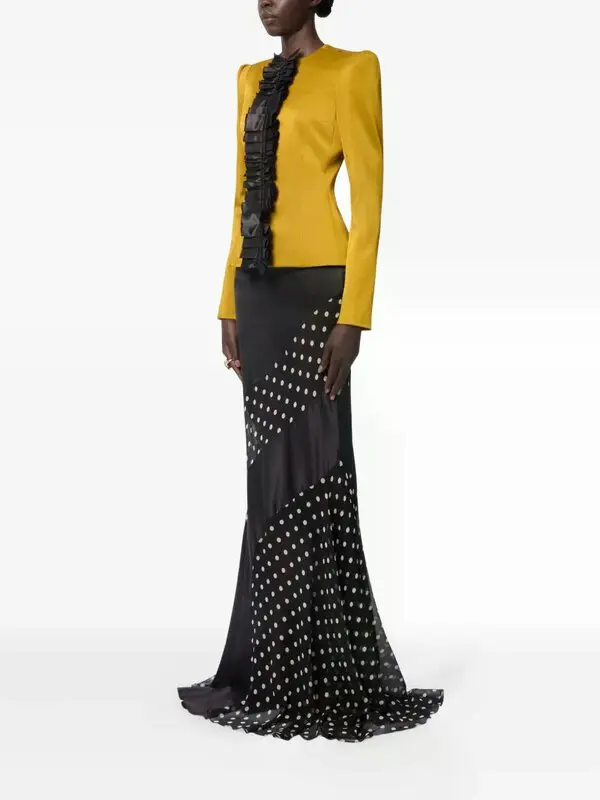 Nina Ricci Pleated Satin Jacket