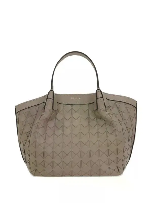 SERAPIAN Mini Woven Tote Bag - Neutrals