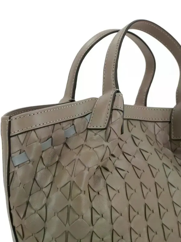 SERAPIAN Mini Woven Tote Bag - Neutrals