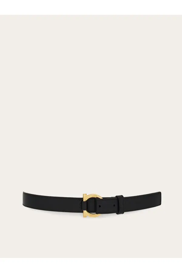 FERRAGAMO Gancini Belt - Black