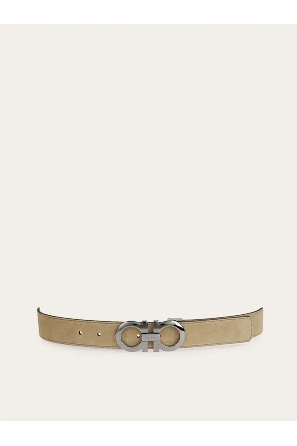 FERRAGAMO Adjustable Gancini Belt - Red