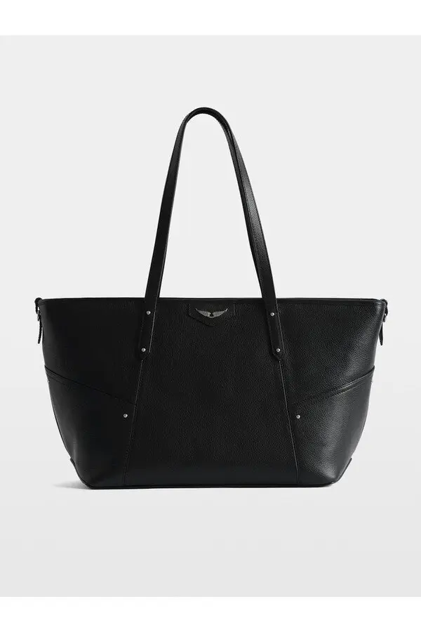Zadig&Voltaire Grained Leather Tote Bag
