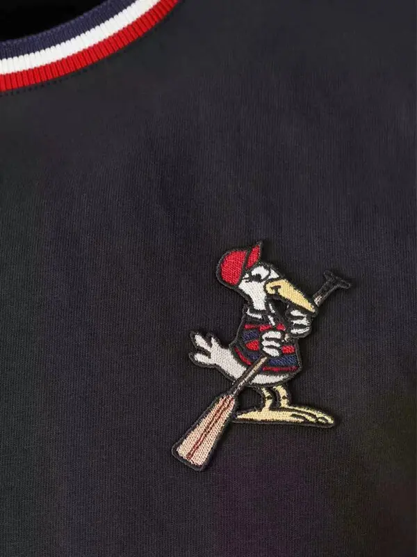 Moncler Embroidered Ribbed T-shirt