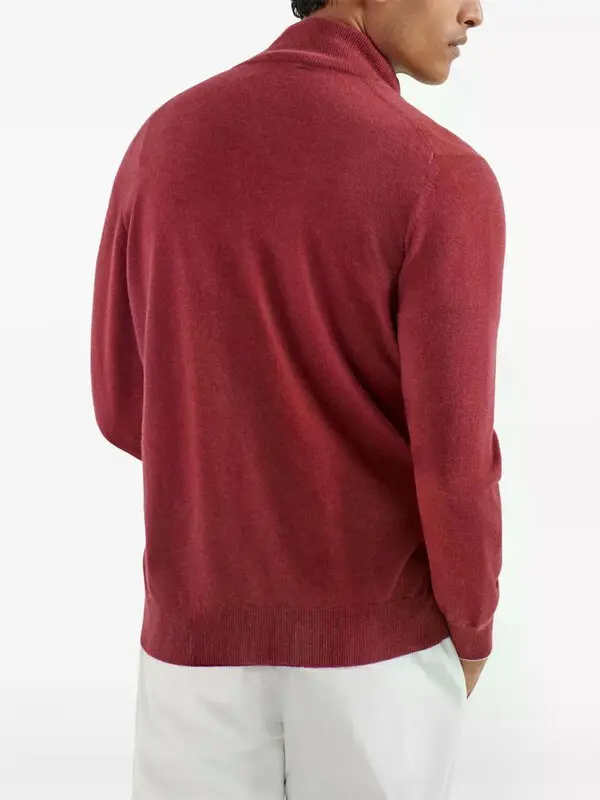 Brunello Cucinelli Cashmere Turtleneck Cardigan