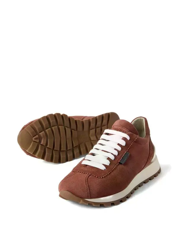 Brunello Cucinelli Lace-up Suede Sneakers