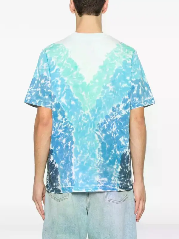 Casablanca Surf Lotus Tie-dye T-shirt - Blue