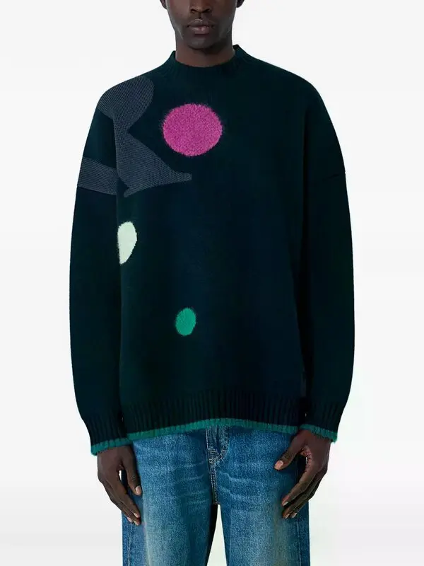 Lacoste Jacquard Knitted Sweater