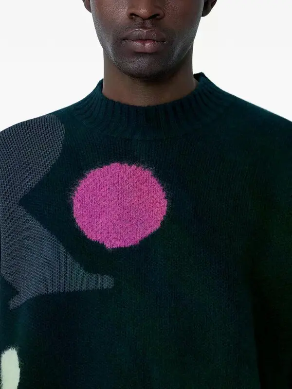 Lacoste Jacquard Knitted Sweater