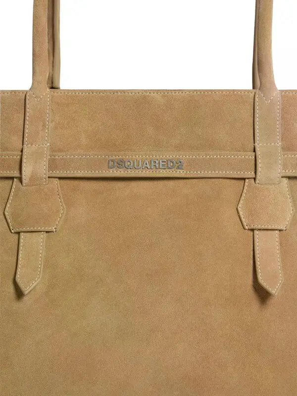 Dsquared2 Twin Suede Tote Bag - Neutrals