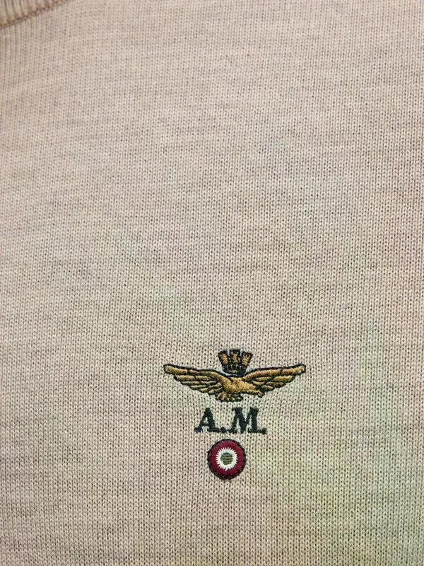 AERONAUTICA MILITARE Embroidered Detail Sweater