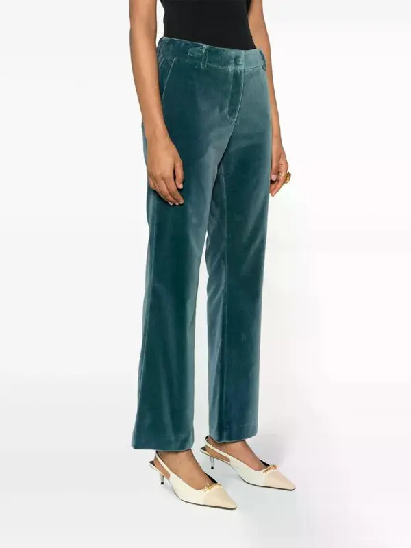 La DoubleJ Velvet Cropped Trousers