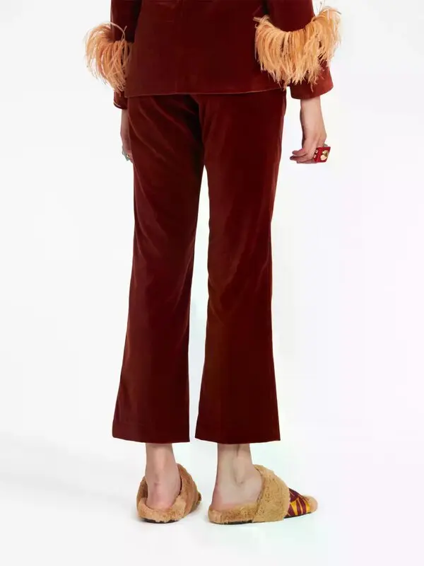 La DoubleJ 24/7 Velvet Cropped Trousers
