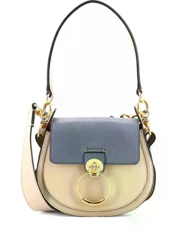 Chloé Tess Leather Small Shoulder Bag - Blue