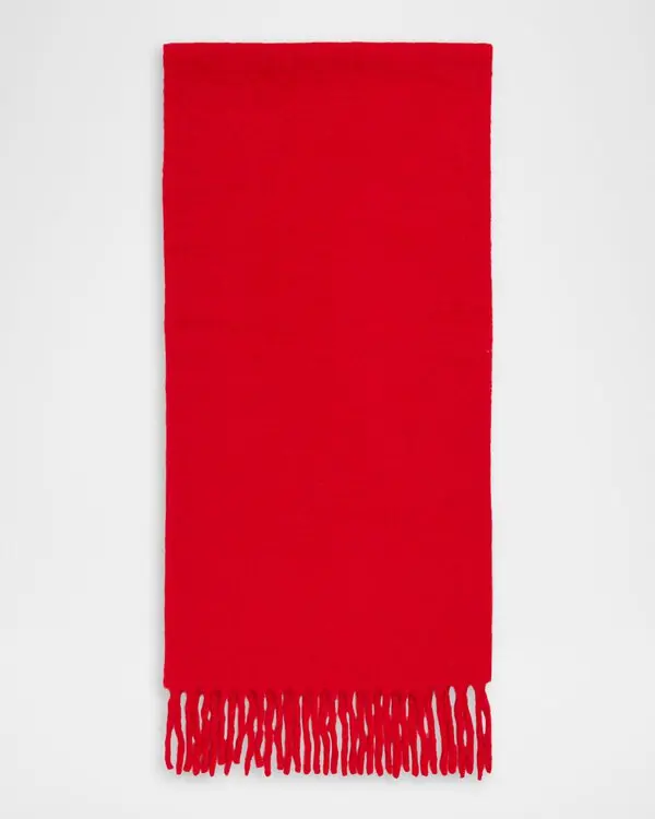 TOTEME Fuzzy Alpaca-blend Scarf - Red