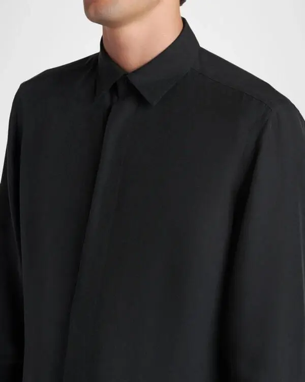 TOM FORD Apos;s Cupro Twill Concealed-placket Sport Shirt