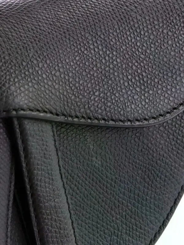 Dior Saddle Handbag Leather Mini Shoulder Bag - Black