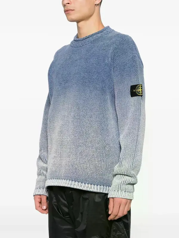 Stone Island Ombre-effect Crew-neck Sweater
