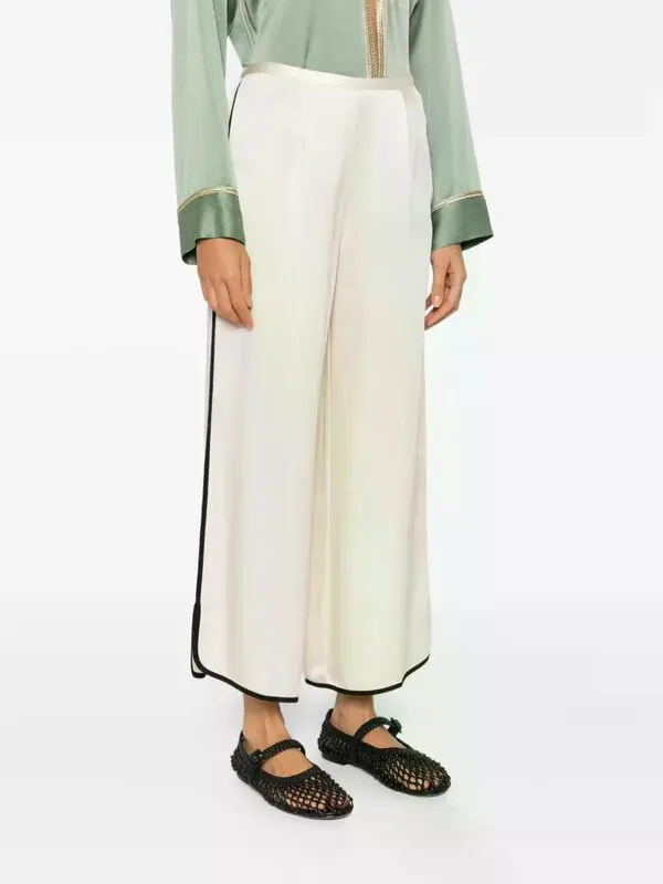 FORTE_FORTE Contrast-trim Trousers