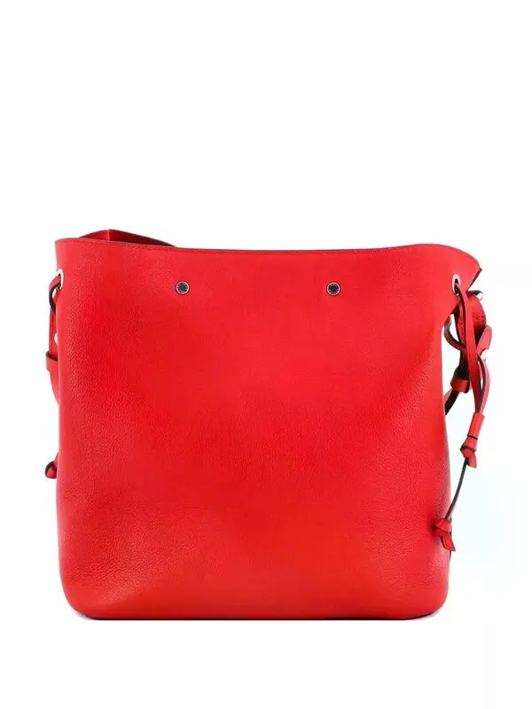 LOUIS VUITTON Lockme Leather Bucket Bag - Red