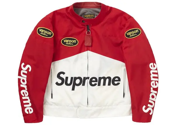 Supreme Vanson Leathers Cordura Jacket - Red