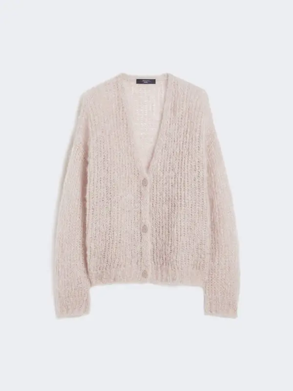 Max Mara Mohair Blend Cardigan - Sand