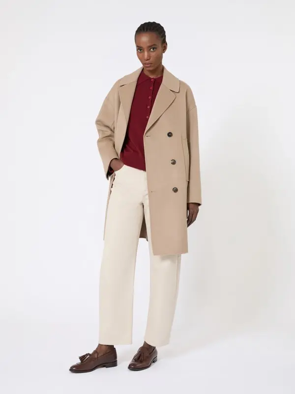 Max Mara Wool Knit Polo Sweater - Raspberry