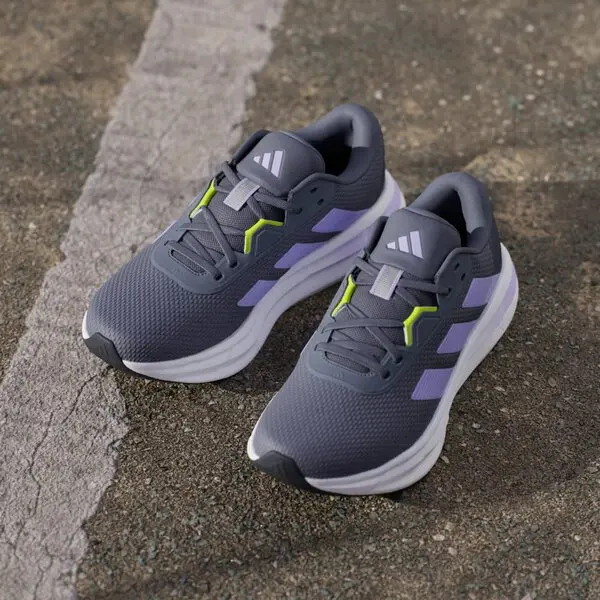 Adidas Galaxy Running Shoes - Onix / Glow Purple / Aurora Onix