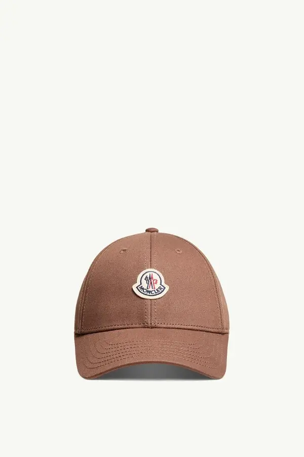 Moncler Gabardine Baseball Cap - Brown
