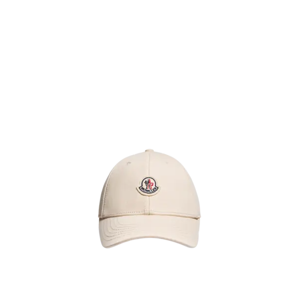 Moncler Gabardine Baseball Cap - White